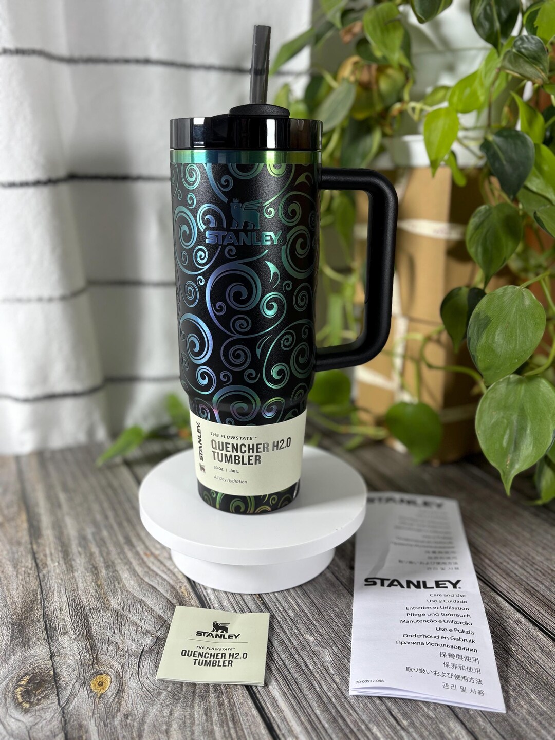 30oz or 40oz Stanley Chroma Tumbler Swirls, Laser Engraved Etched ...