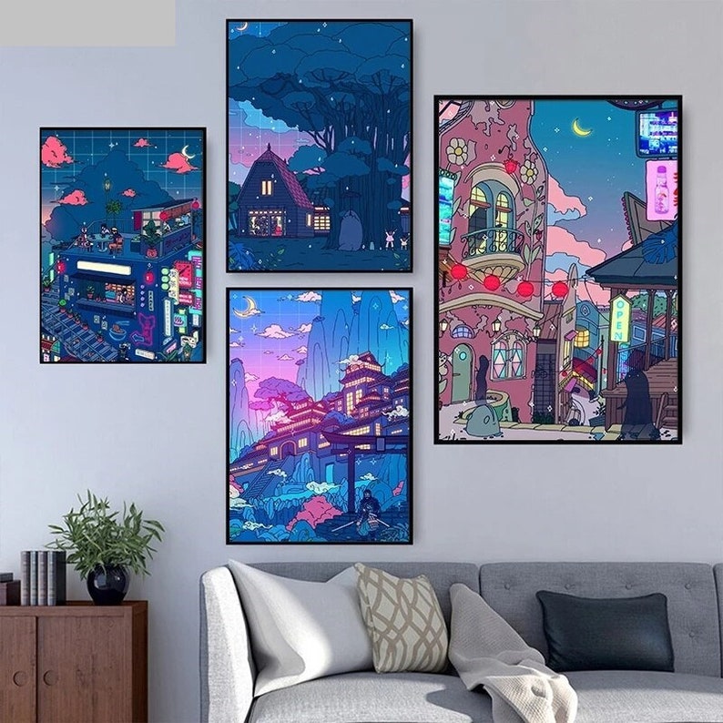 Colorful Poster 3d Printed Poster Custom Size Gift Silk Post Home ...