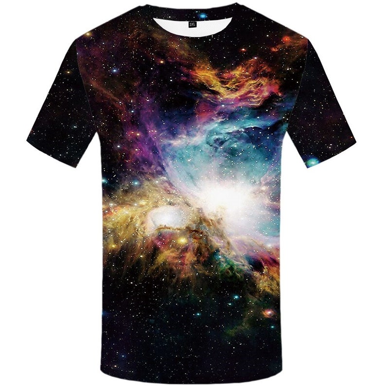 Galaxy Space Stars Shirt Top New T-shirt Creative High Quality Design ...