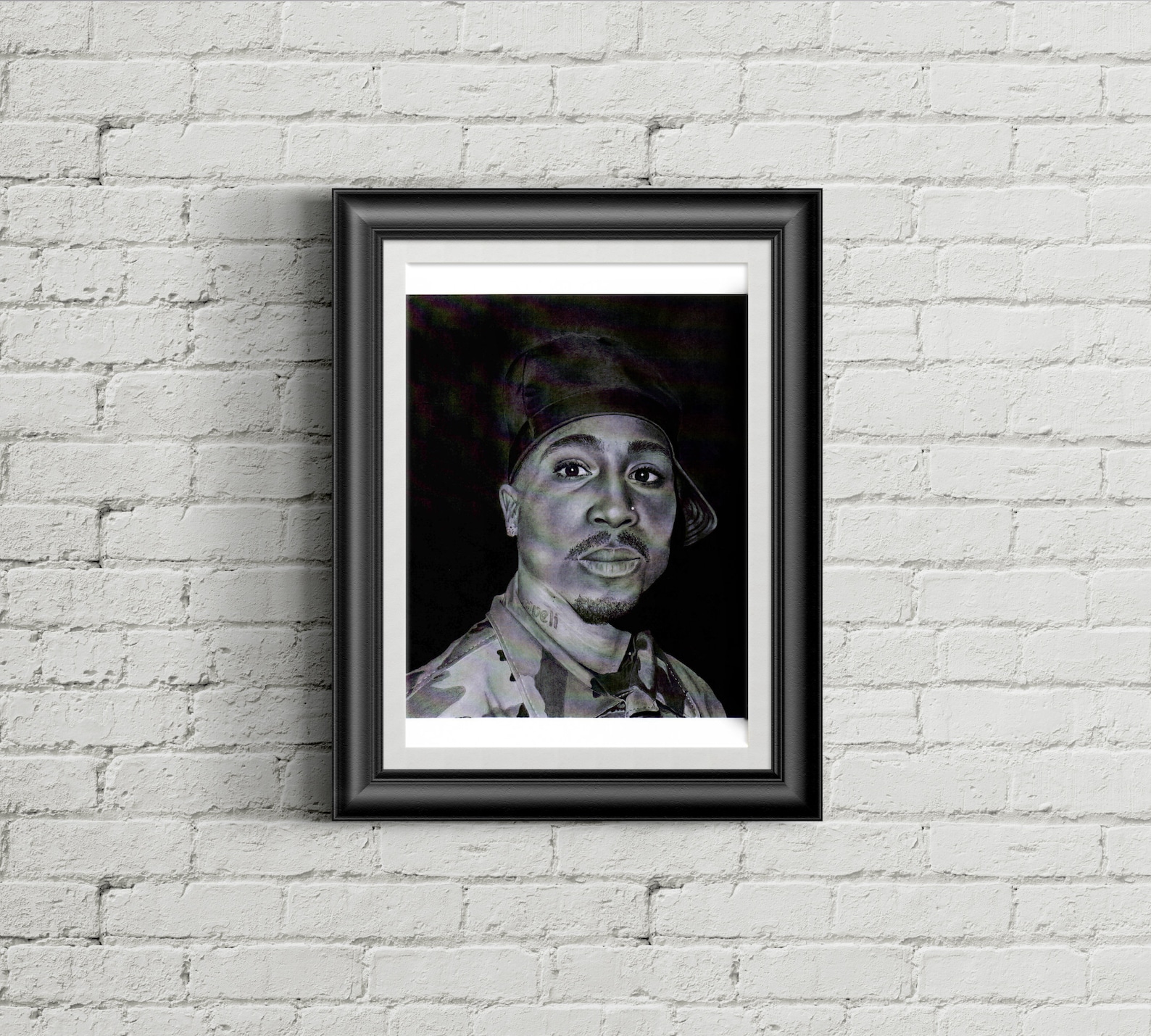 A4 Print of My Original Tupac Pencil Drawing. Art by Mel Wall - Etsy