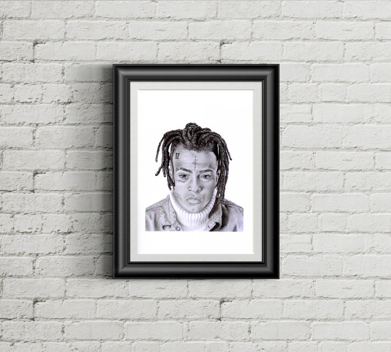 A4 Print of My Original Xxxtentacion Pencil Drawing. Art by Mel Wall ...