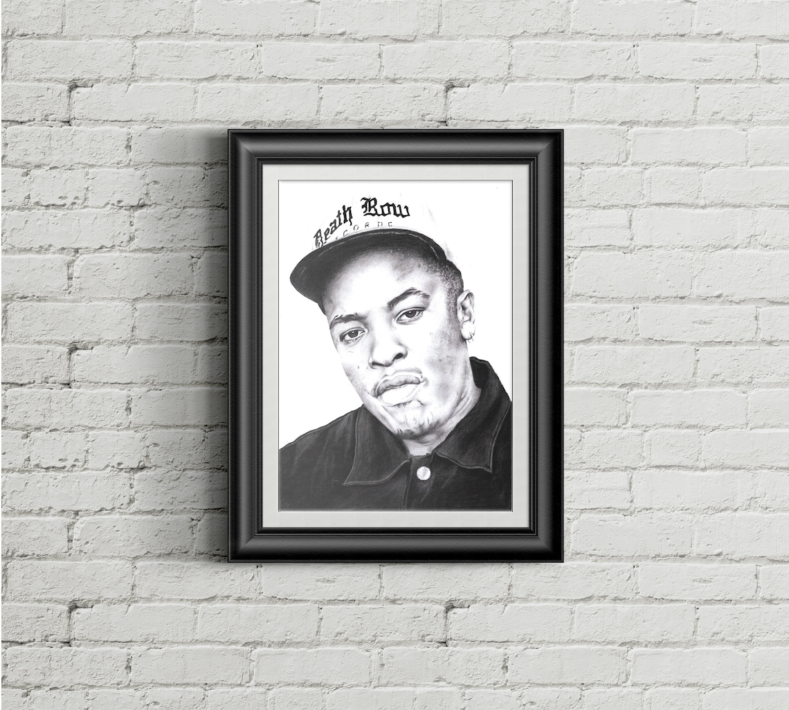 A4 Print of My Original Dr Dre Pencil Drawing. Art by Mel Wall Art ...