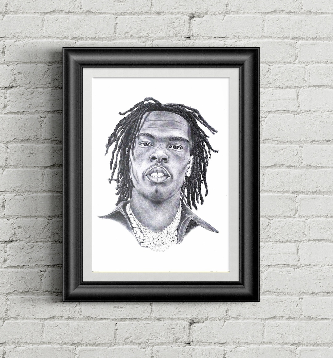 A4 Print of My Original Lil Baby Pencil Drawing. Art by Mel Wall Art ...