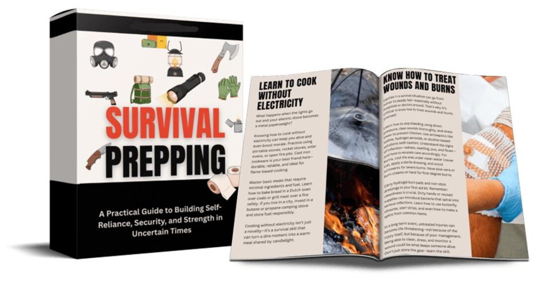 Printable Survival Guide PDF | Emergency Prep Handbook | Survival Tips ...