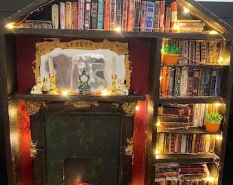Miniature Library - Etsy