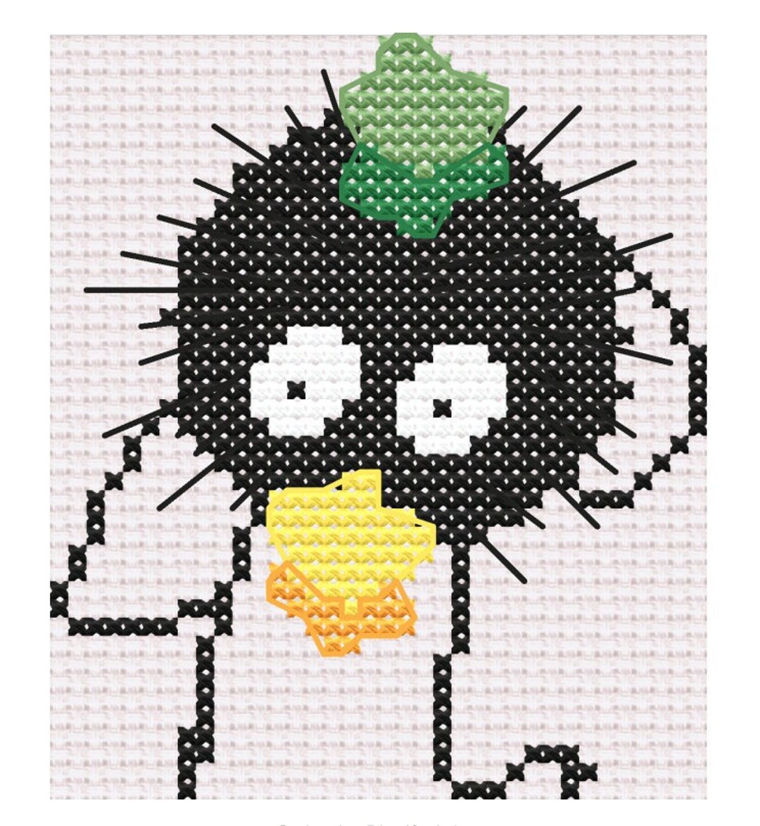 Soot Sprite Cross Stitch Patterns, Four Sprites - Etsy