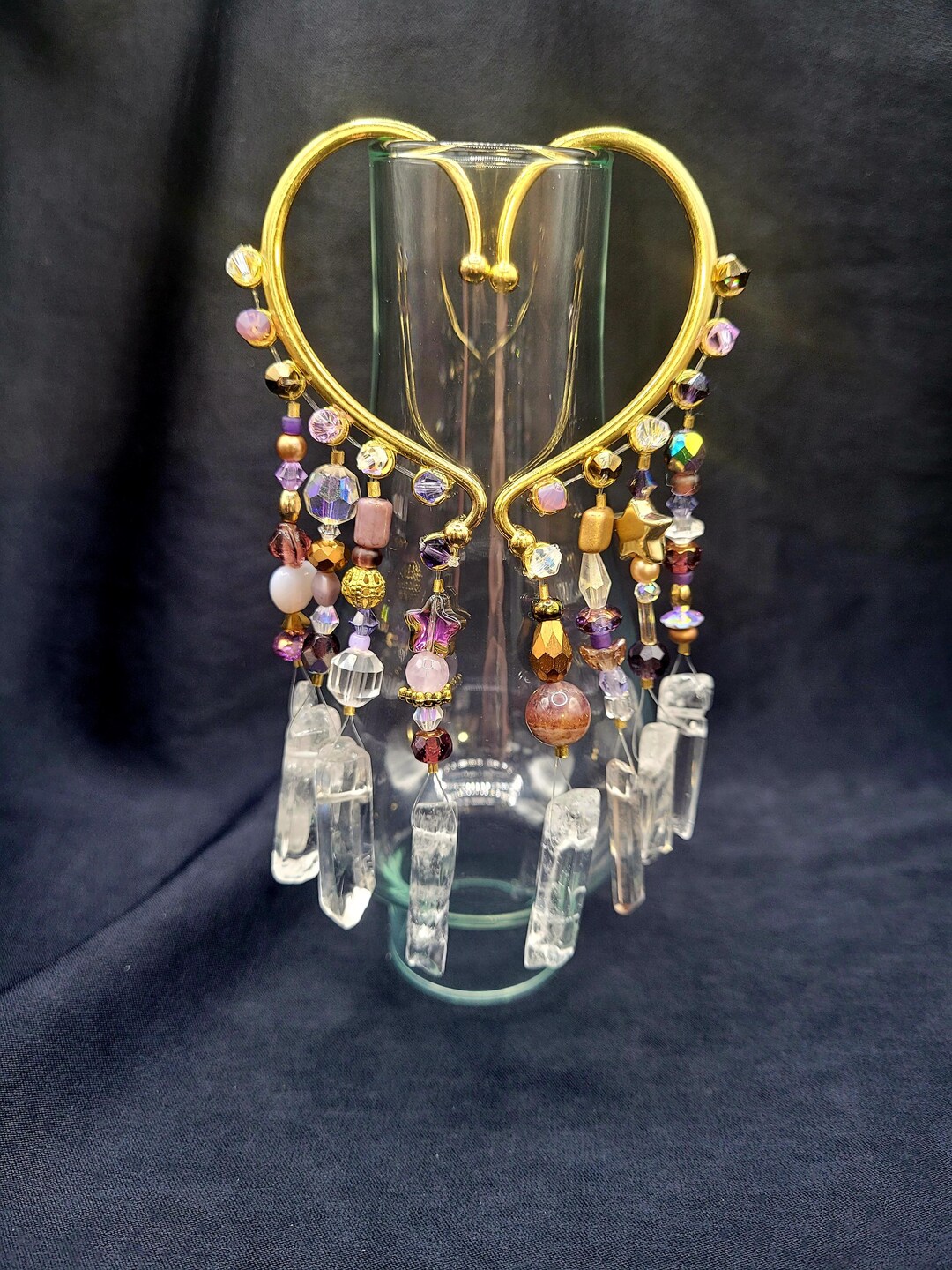 Faerie Queen Dangle Ear Cuffs, Quartz Crystals, Fae Ball, Everyday ...