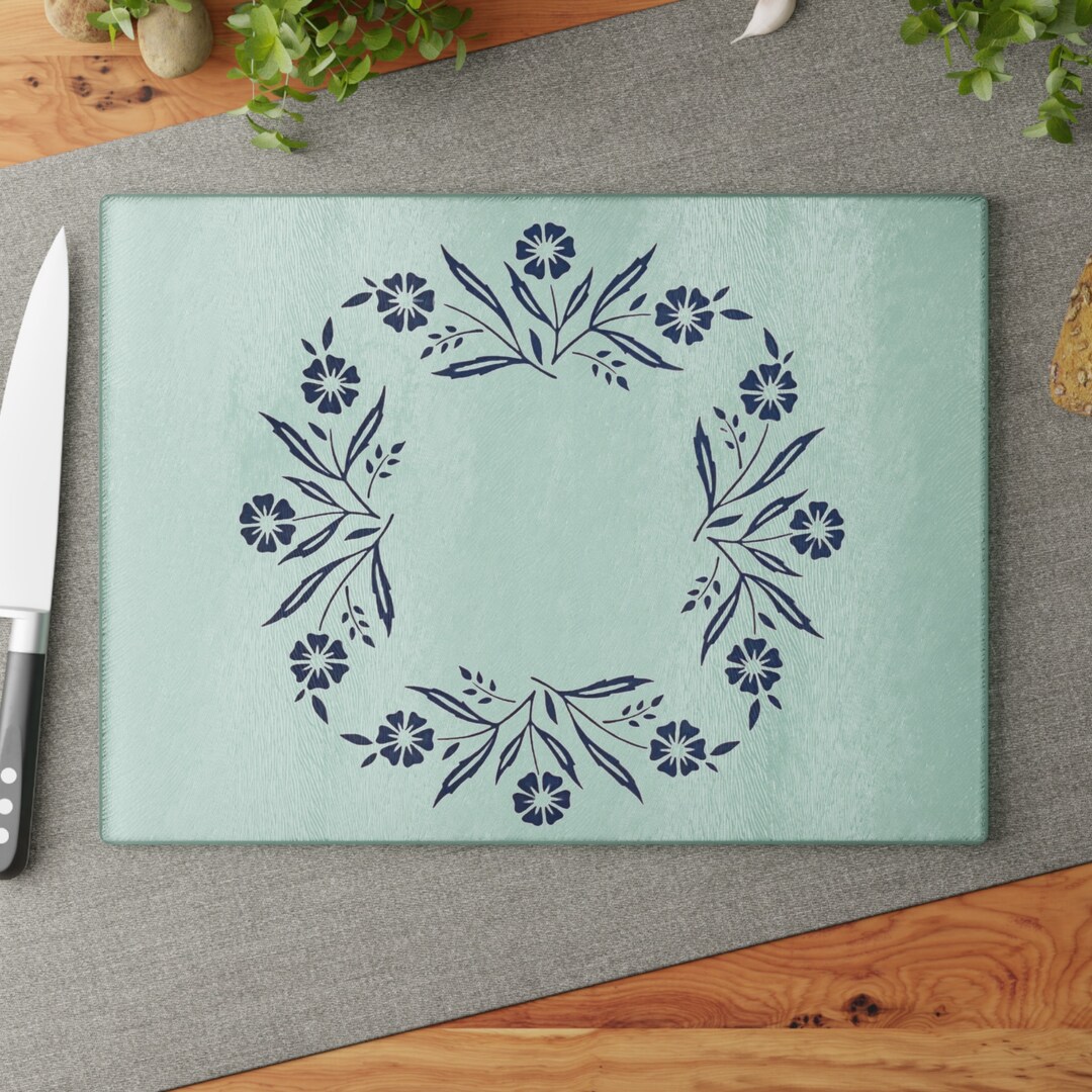 Centura by Corning Inspired Blue Cornflower Glass Cutting Board ...