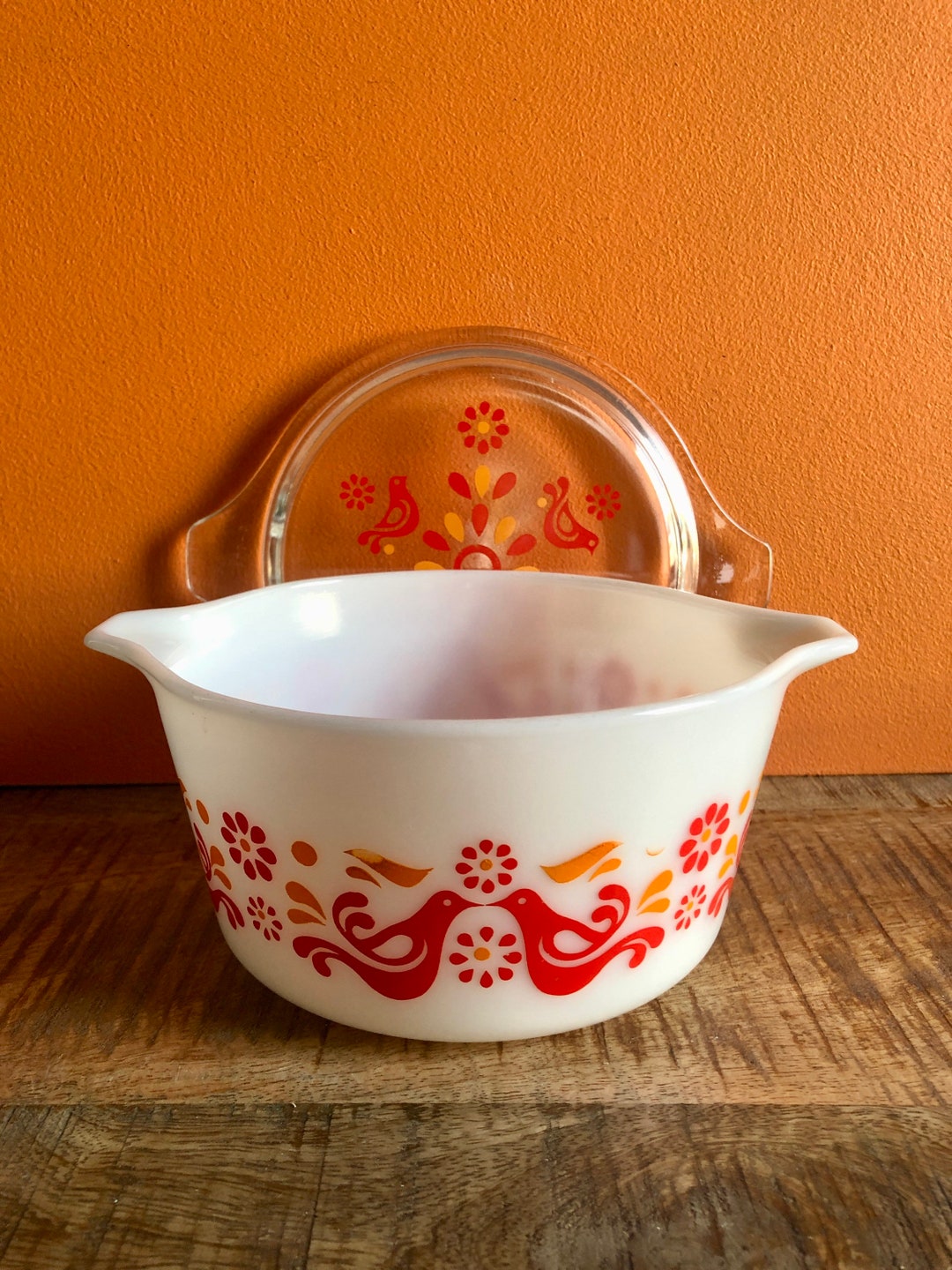 Very Rare Pyrex Friendship Casserole 473 Orange Cinderella - Etsy