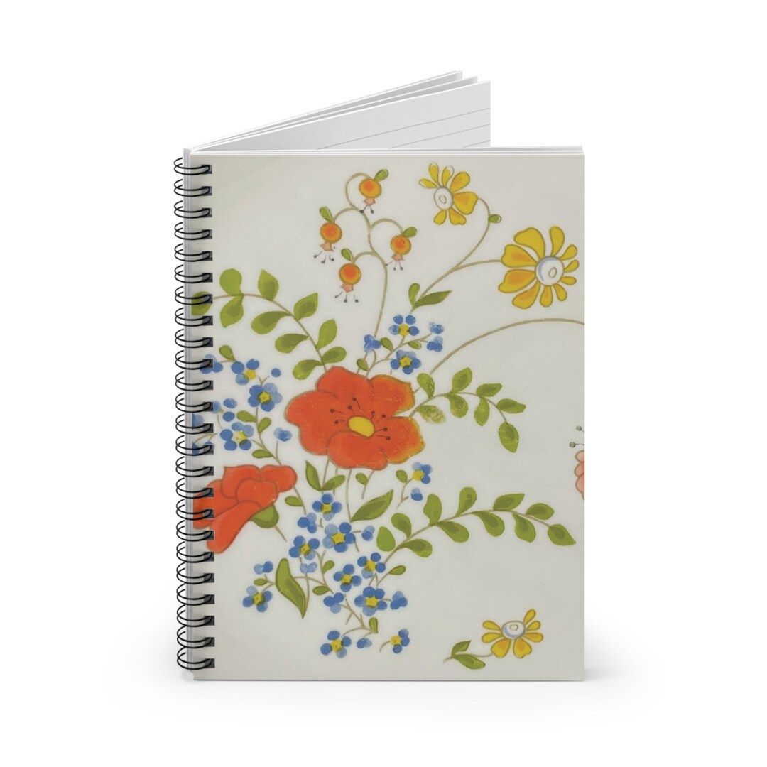Corelle Wildflower Spiral Notebook | Nostalgic Floral Pattern | Vintage ...