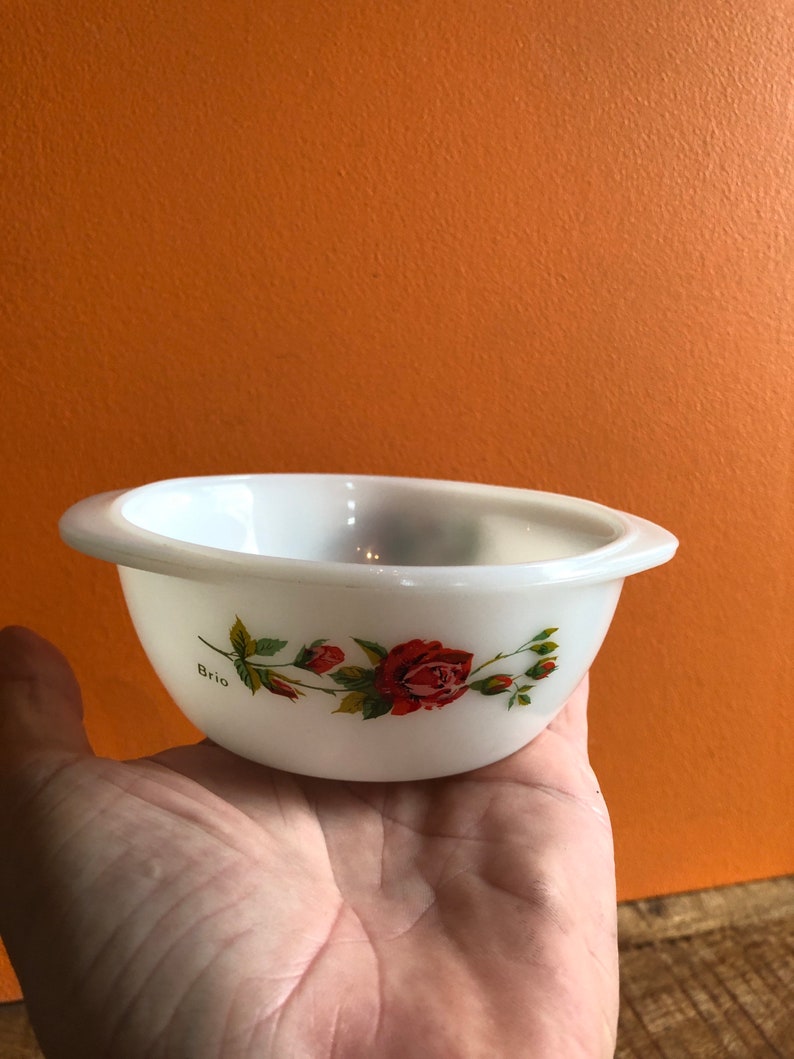 Vintage JAJ Pyrex Brio Rose Mini Casserole, England (8oz) - Etsy UK