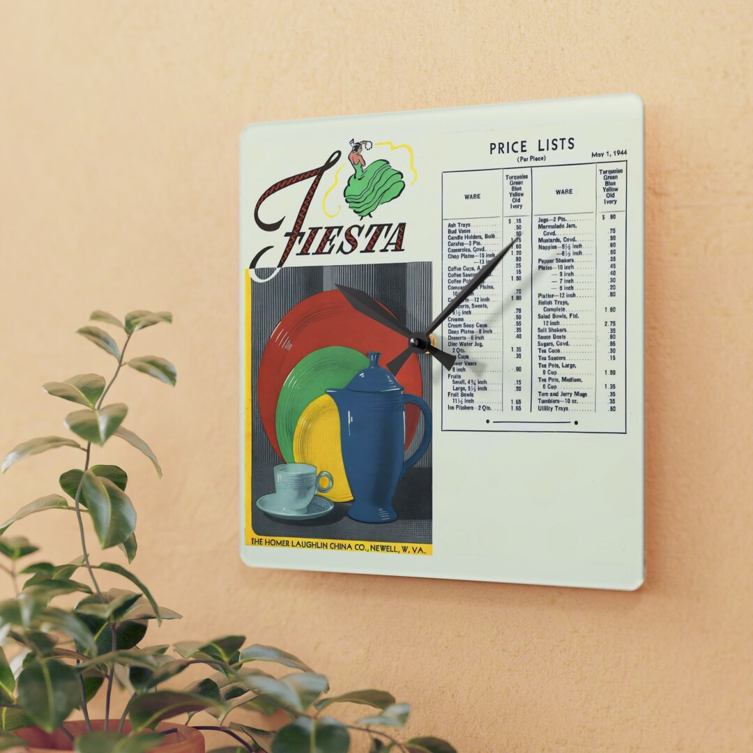 Homer Laughlin Fiestaware - Fiesta Ware 1944 Price List Reproduction on ...