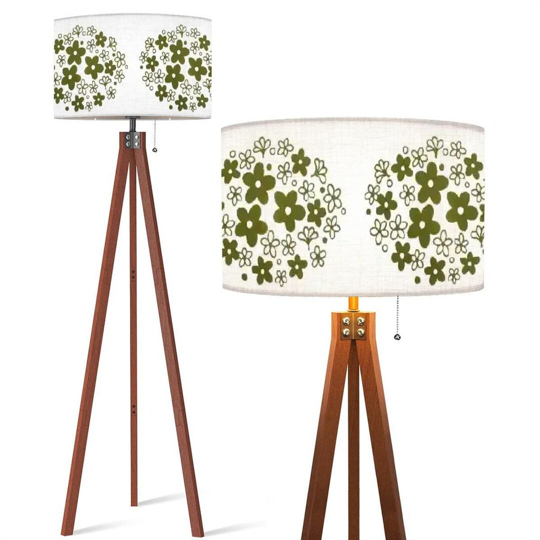 Corelle Crazy Daisy Floor Lamp | Pyrex Spring Blossom Green Vintage ...