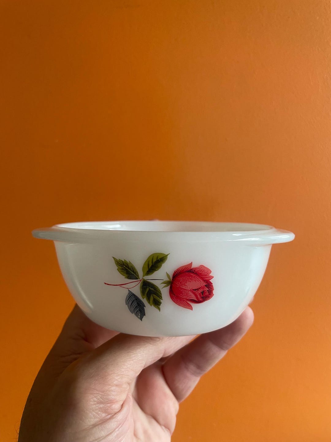 RARE 8oz Mini Casserole JAJ Pyrex June Rose Mini Casserole. Vintage Jaj ...