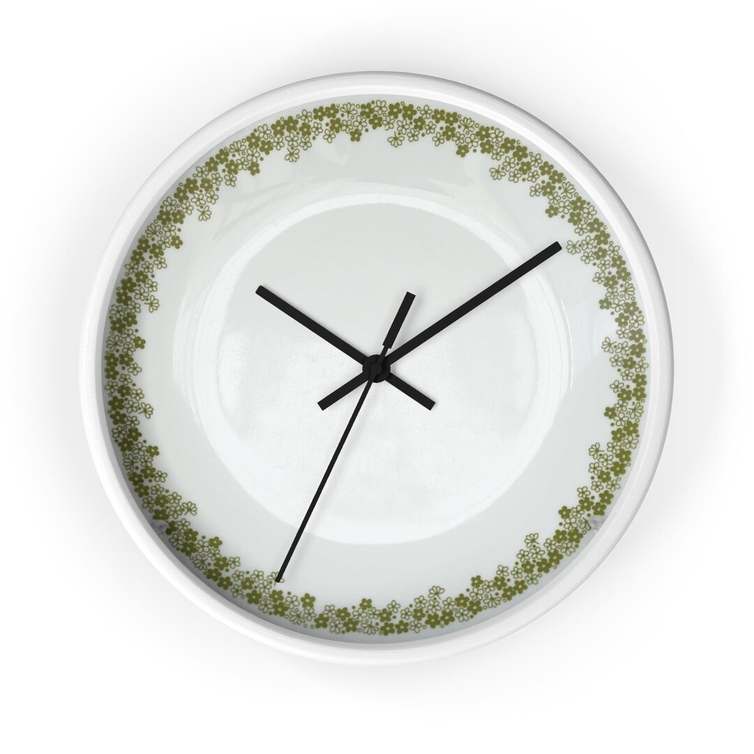 Spring Blossom Wall Clock: Corelle / Pyrex Inspired Decor - Etsy