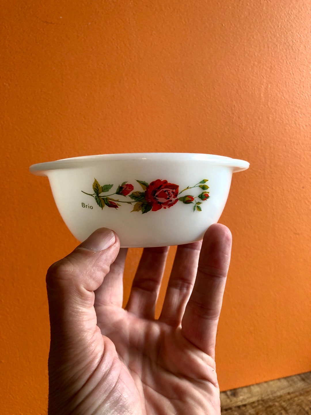 Vintage JAJ Pyrex Brio Rose Mini Casserole, England (8oz) - Etsy UK
