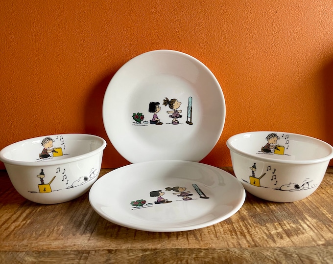 Rare Corelle USA Snoopy Peanuts Collection: Limited Edition Rice Bowls ...