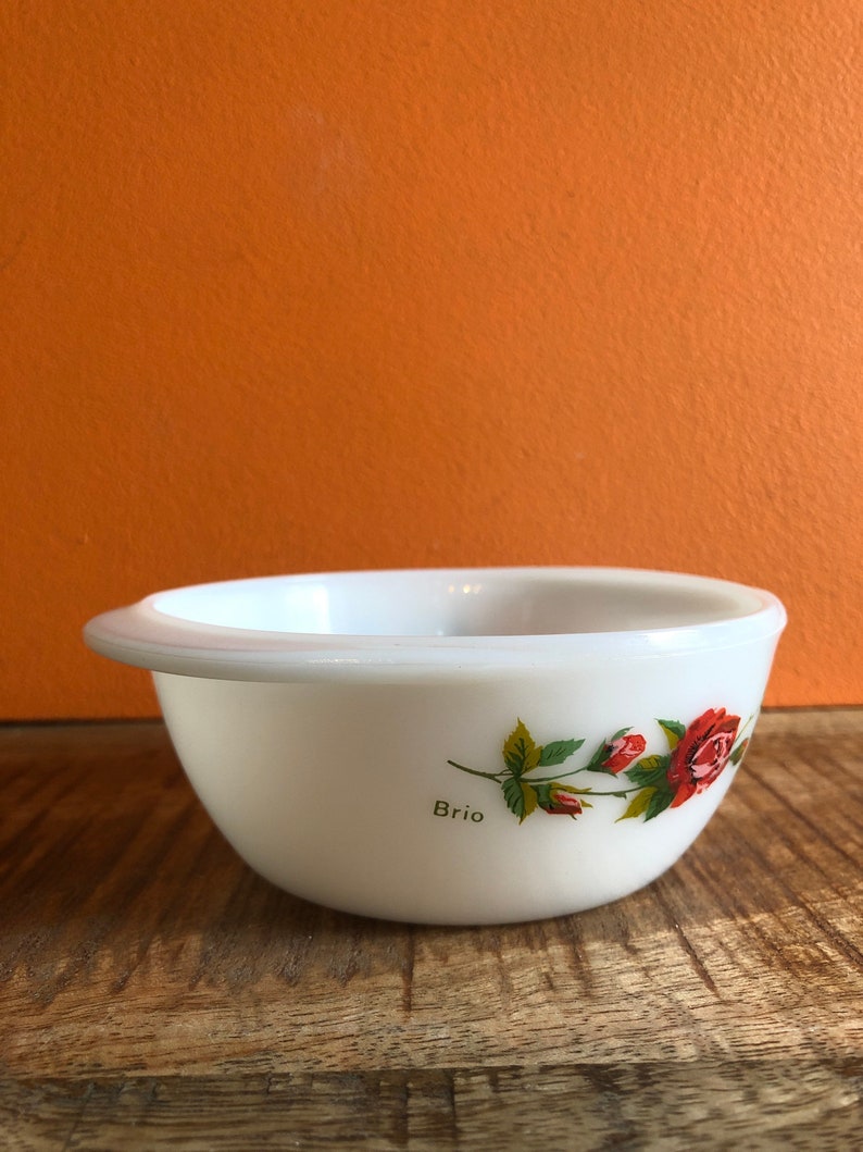 Vintage JAJ Pyrex Brio Rose Mini Casserole, England (8oz) - Etsy UK