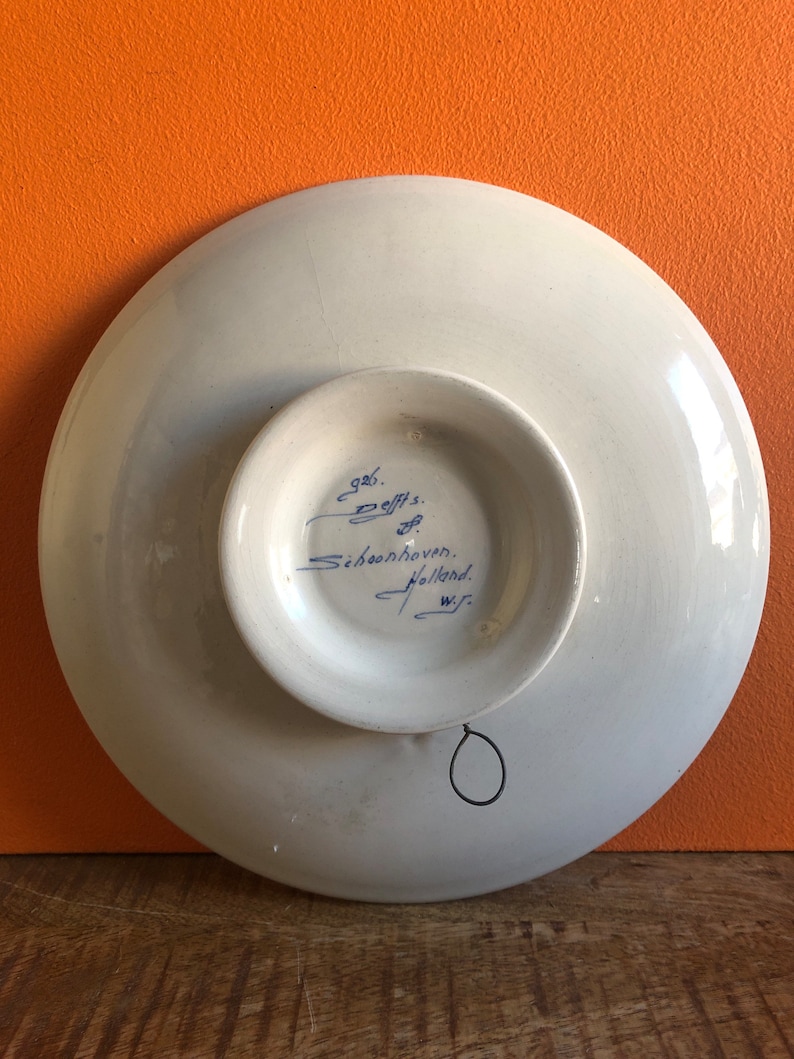 Vintage Delft Wall Plate – Gouda Holland Porcelain, Blauw Delft Decor ...