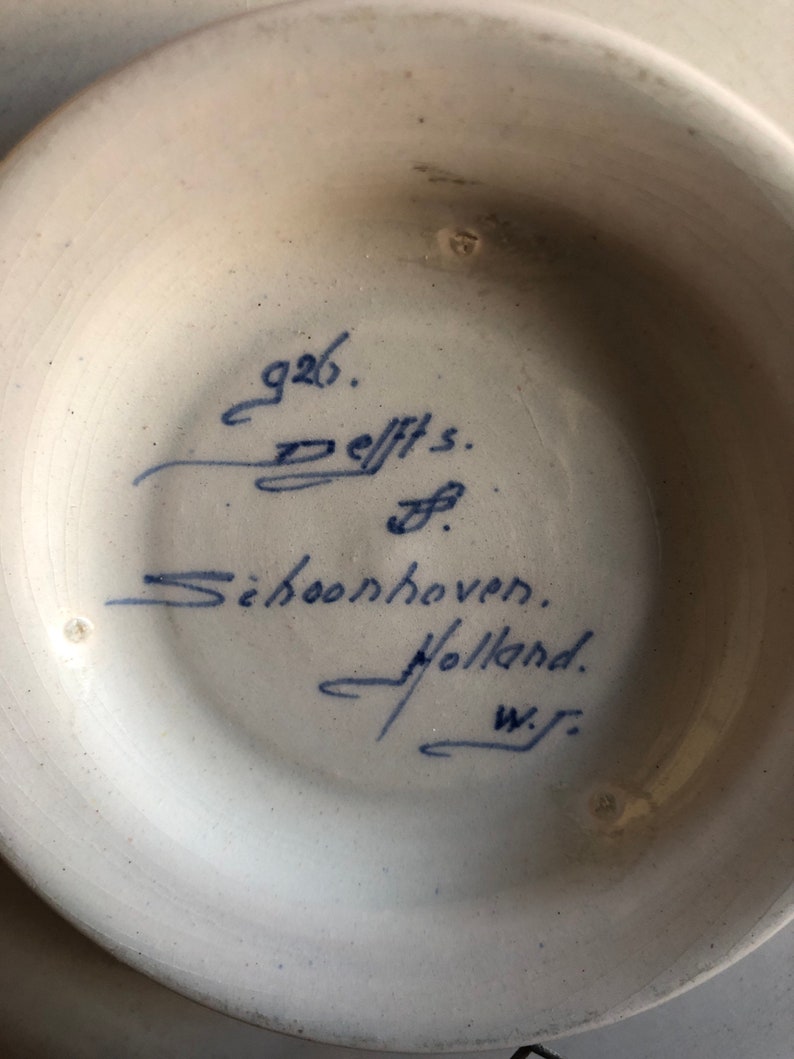 Vintage Delft Wall Plate – Gouda Holland Porcelain, Blauw Delft Decor ...