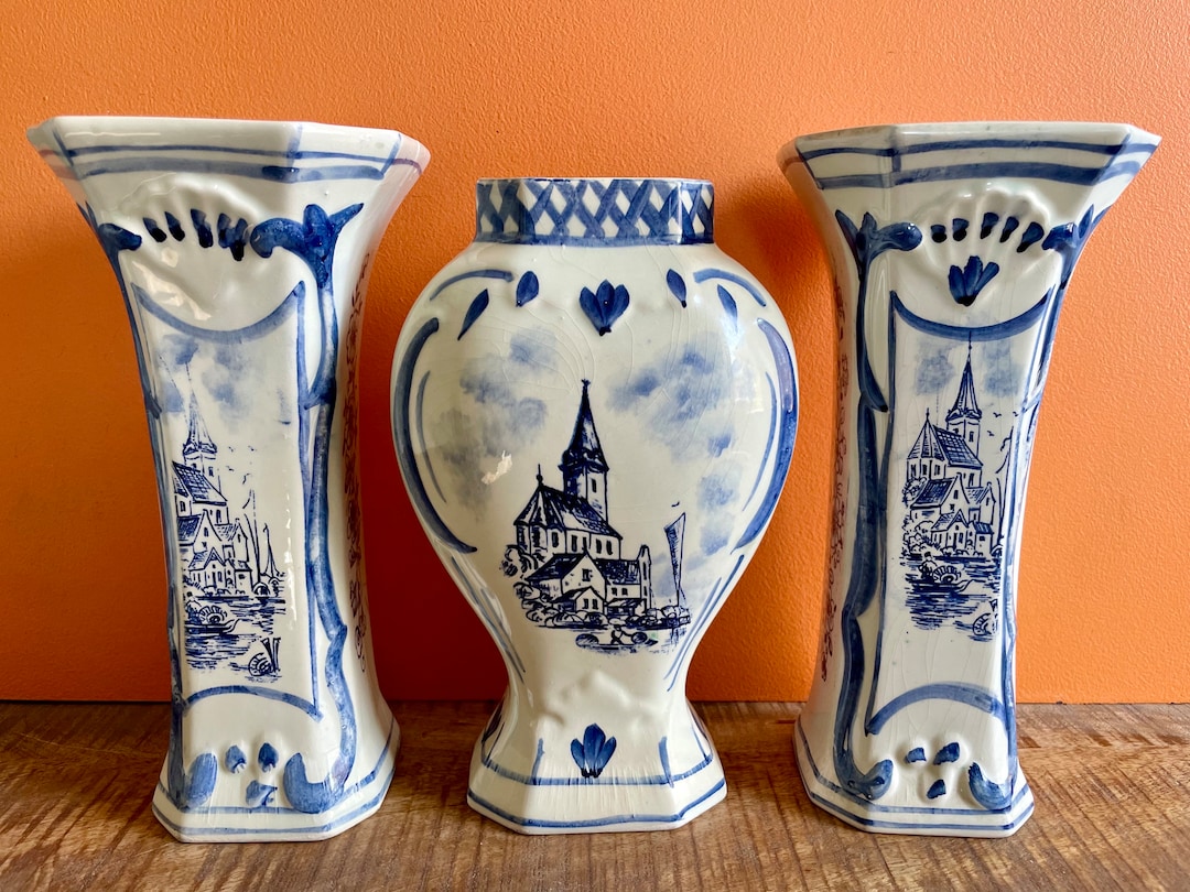 Delft Vintage Stoneware Made in Holland Delfts Blauw Delftware Delft ...