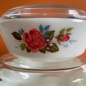 Set JAJ England Pyrex Cottage Rose Casserole 505 + 509 + 513 Vintage ...