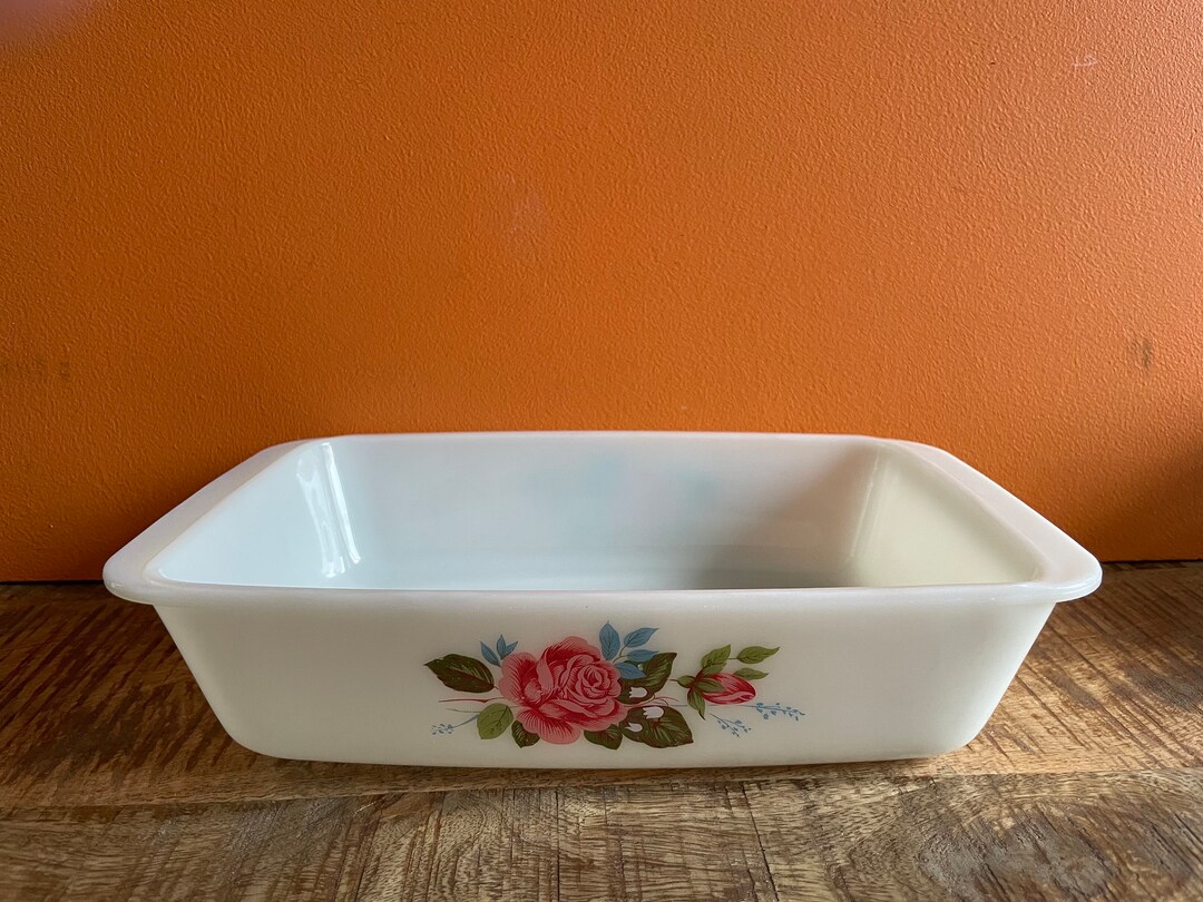 JAJ England Pyrex Cottage Rose Casserole 542 Space Saver Vintage Pyrex ...