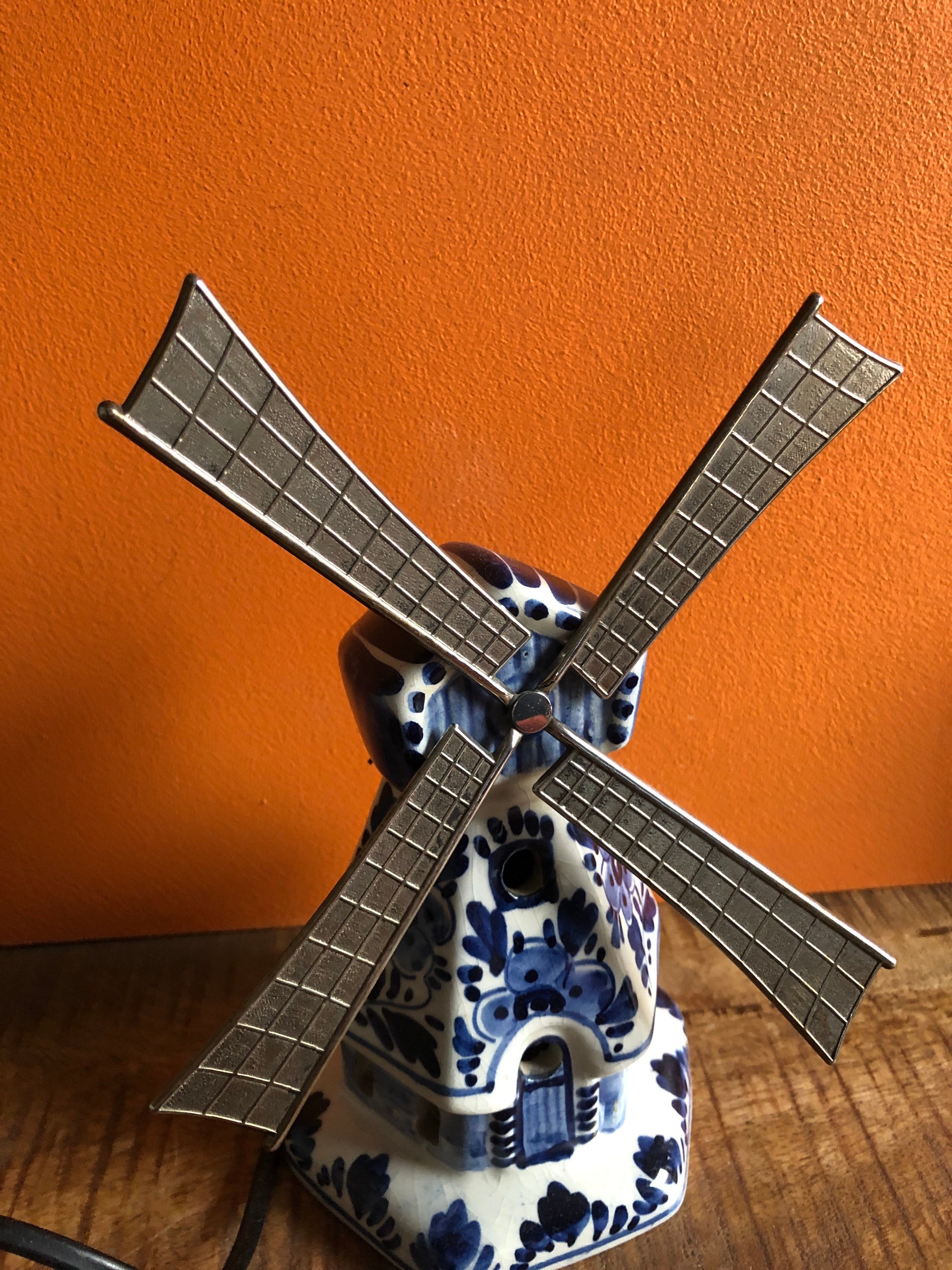 Nederland Windmill Porcelain Dutch Delft Blue Nederland - Etsy