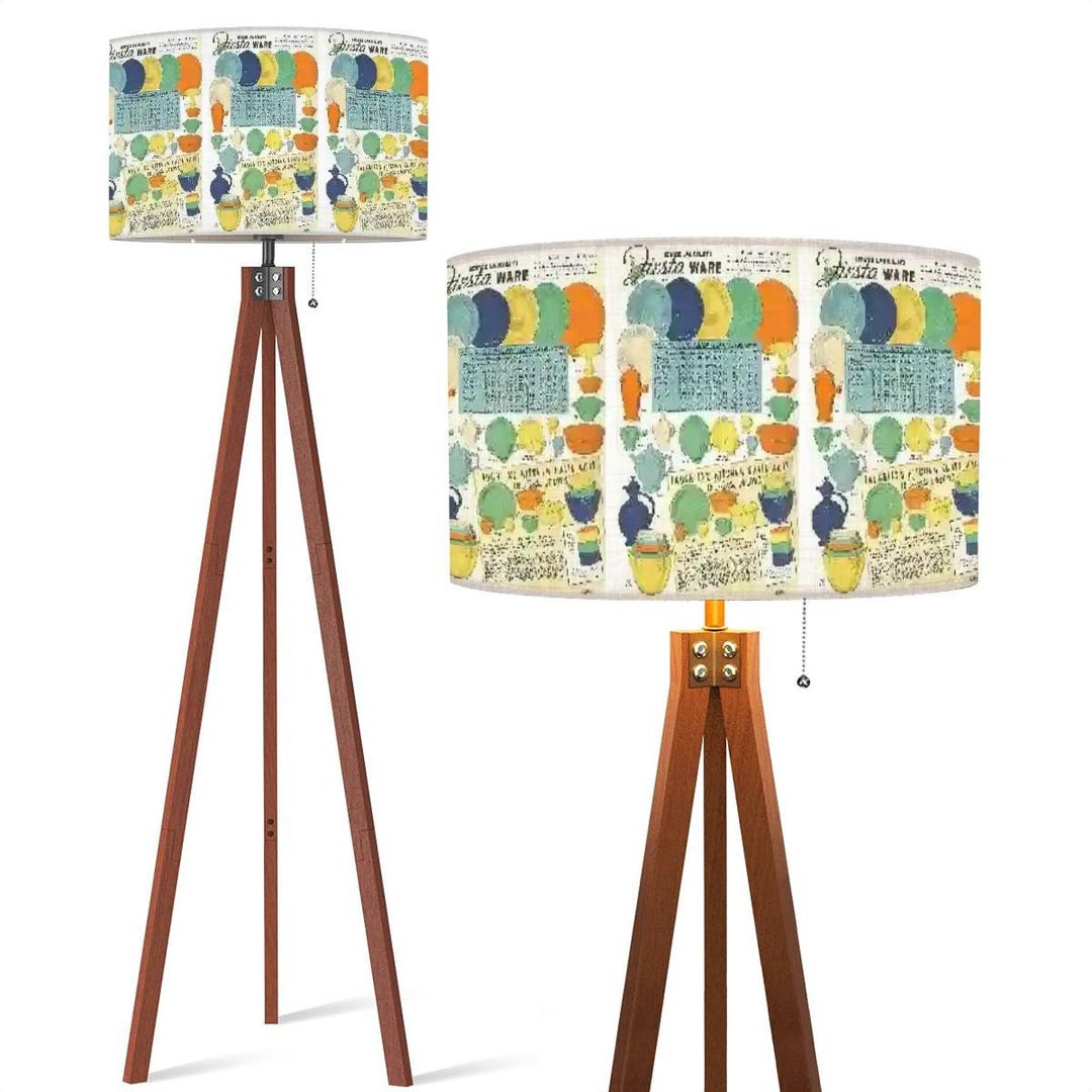 Unique Fiestaware Homer Laughlin's Inspired Floor Lamp | Exclusively by ...