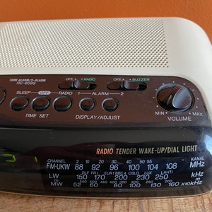 1991 Panasonic RC-6099 Clock Radio Vintage Collectible Alarm ...