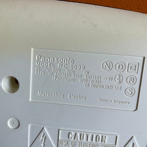 1991 Panasonic RC-6099 Clock Radio Vintage Collectible Alarm ...