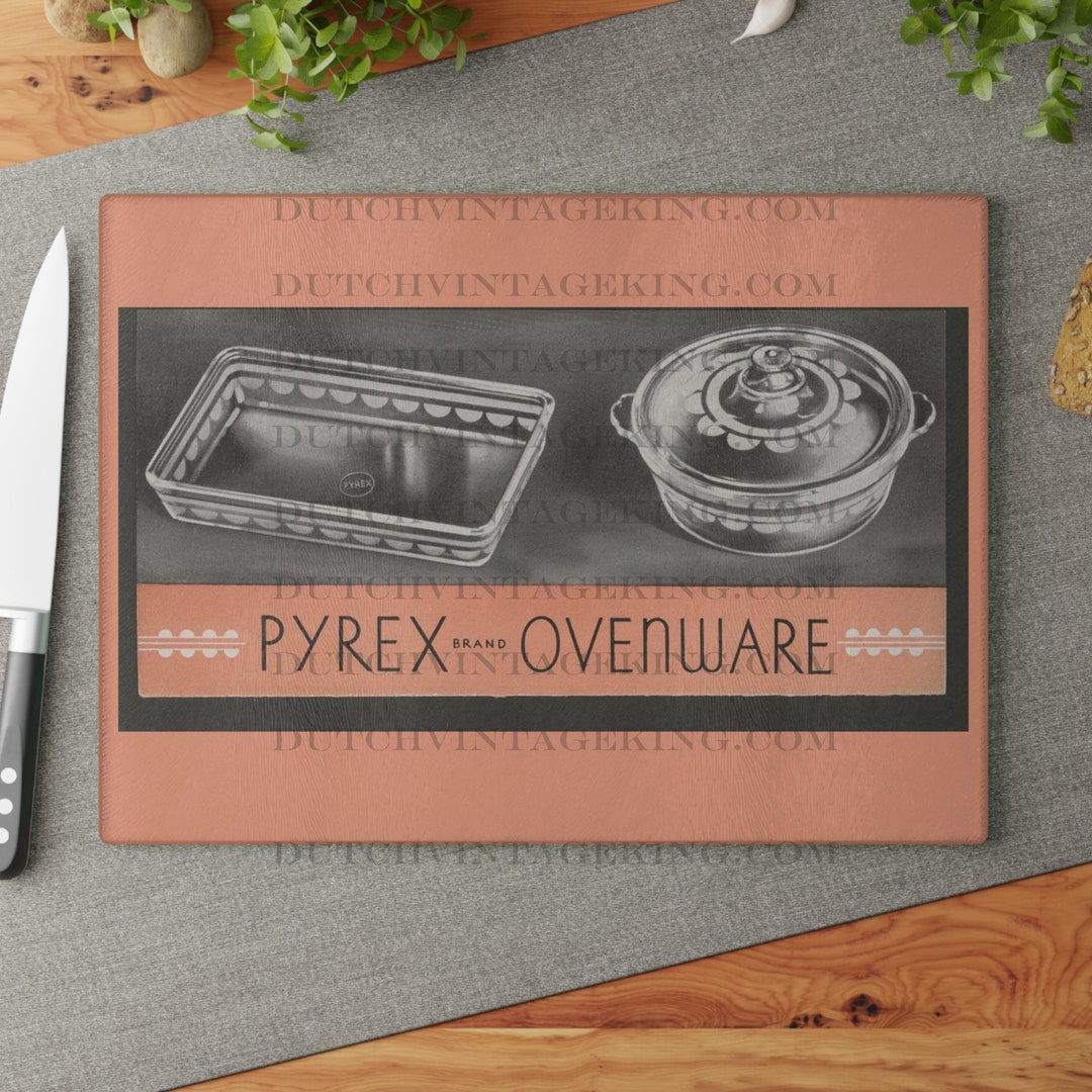 Vintage Pyrex Ware Inspired Pyrex Ware Advertisement Glass Cutting ...