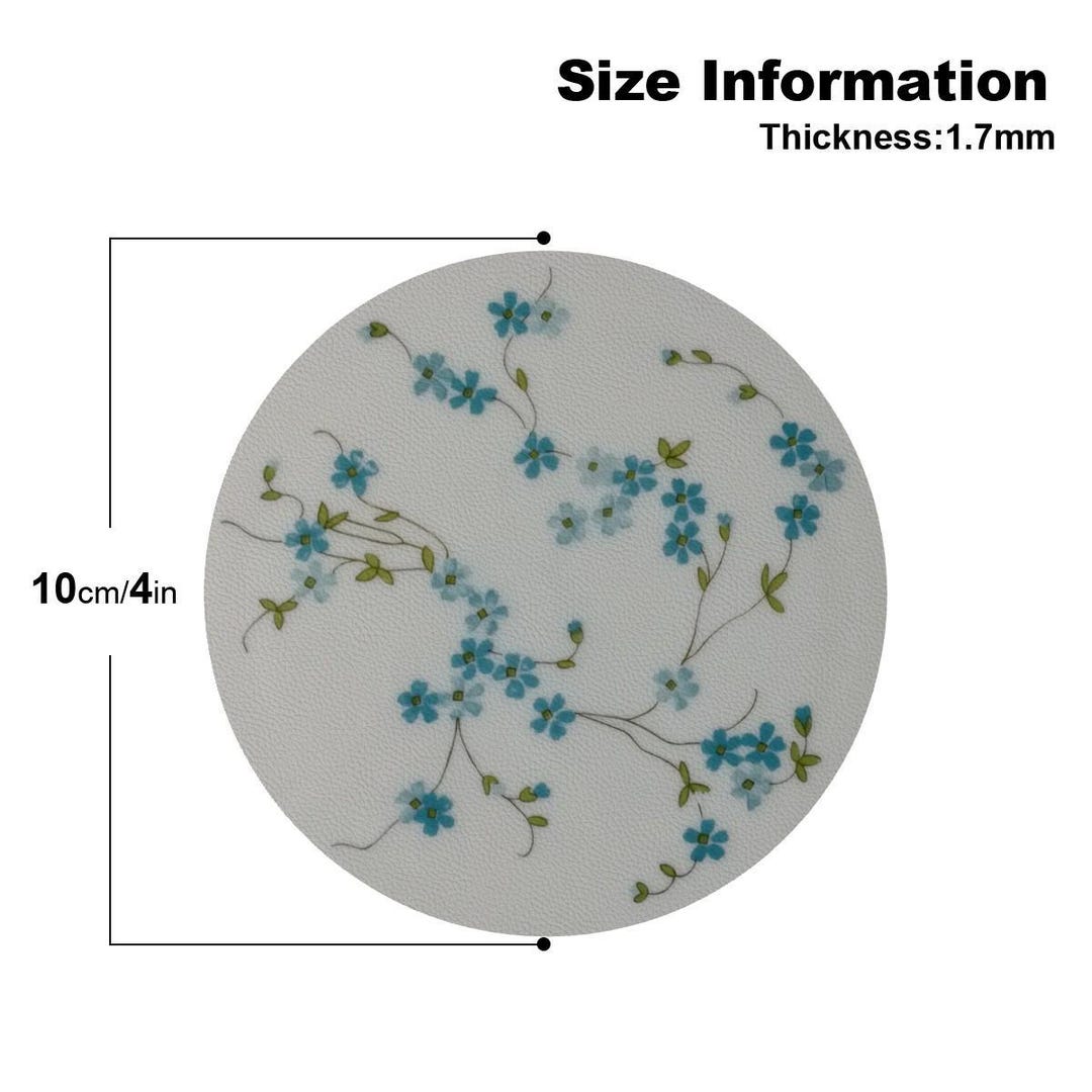 6x French Pyrex Arcopal Myosotis (forget-me-nots) Coasters: Nostalgic ...