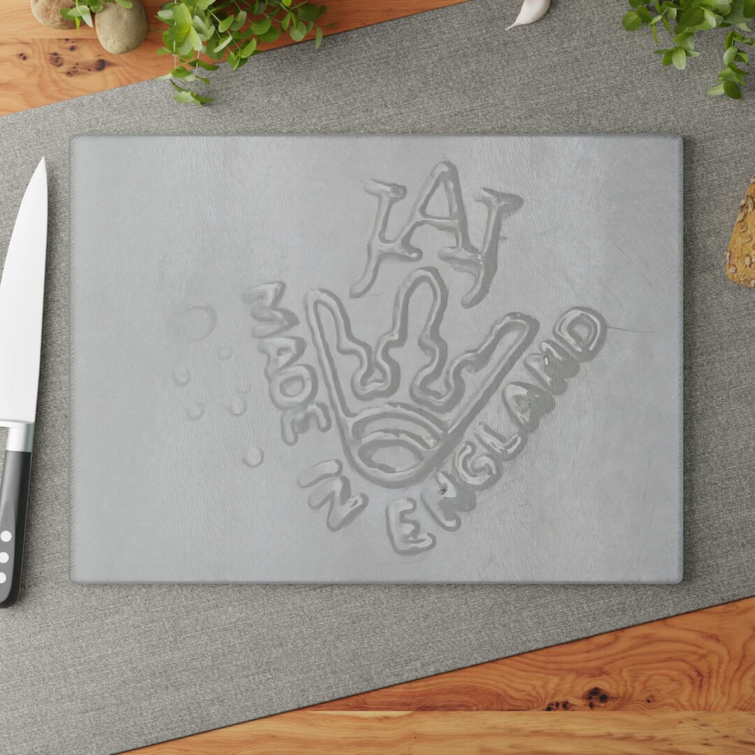 Vintage-inspired JAJ Pyrex Stamp Glass Cutting Board Unique Kitchen ...