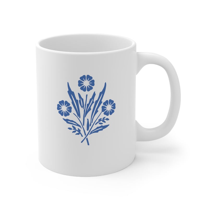 Cornflower Blue Ceramic Mug, Vintage Corningware Reproduction (11oz) - Etsy