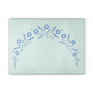 Centura by Corning Blue Cornflower Glass Cutting Board Cornflower Blue ...