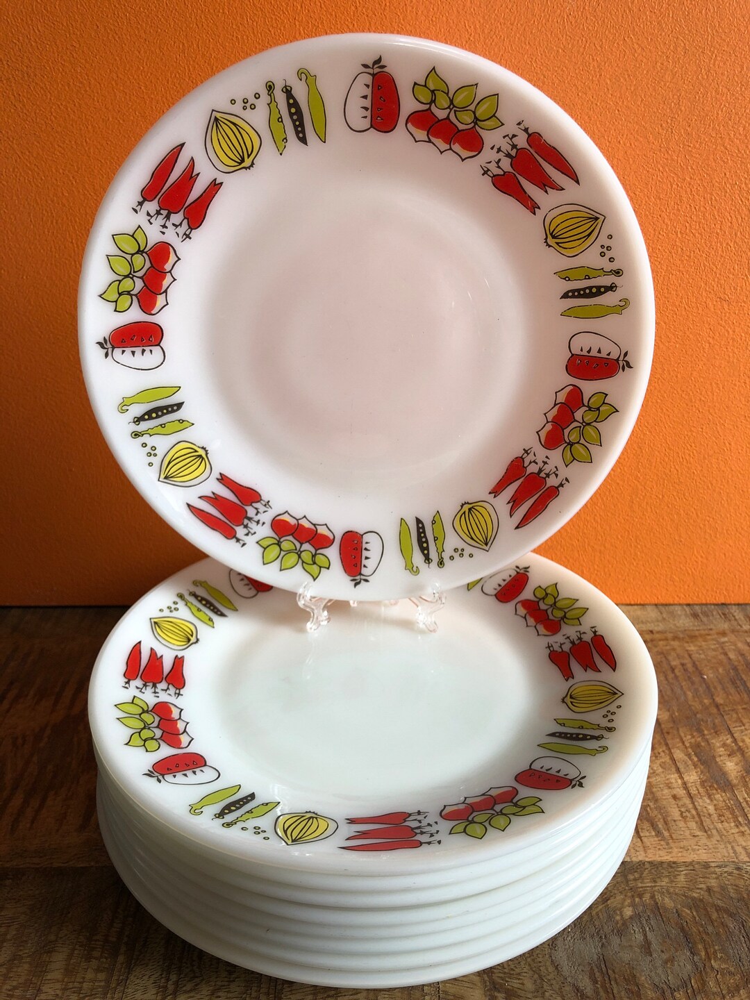 JAJ Pyrex Harvest Plates. Lovely HTF Vintage Pyrex Harvest Rare Pyrex ...