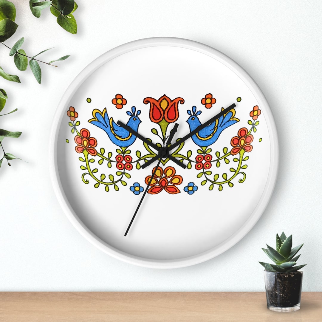Vintage Corningware Clock | Country Festival Pattern Inspired | 70s ...