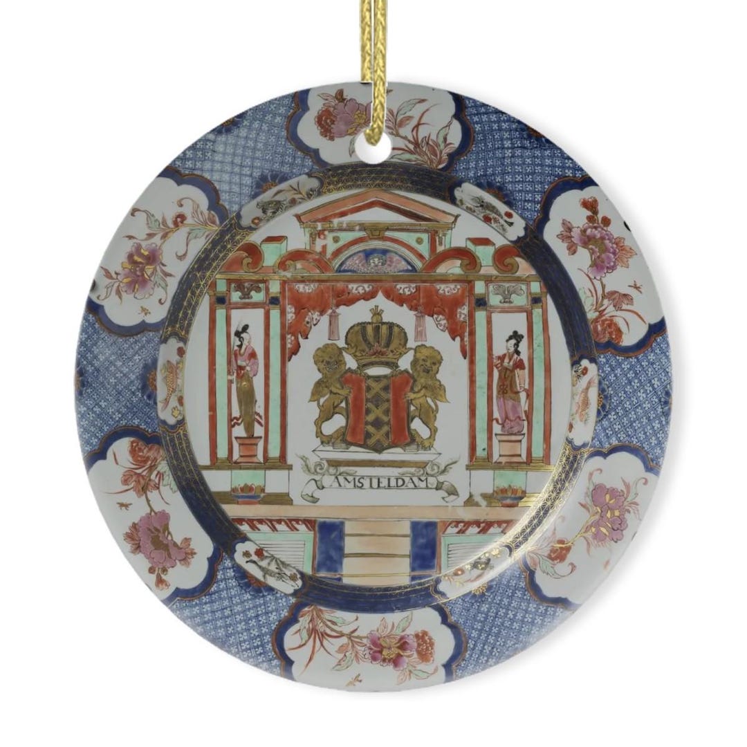 Delft Blue Ornament - Delftware-inspired Dutch Tile Art - 16th-17th ...