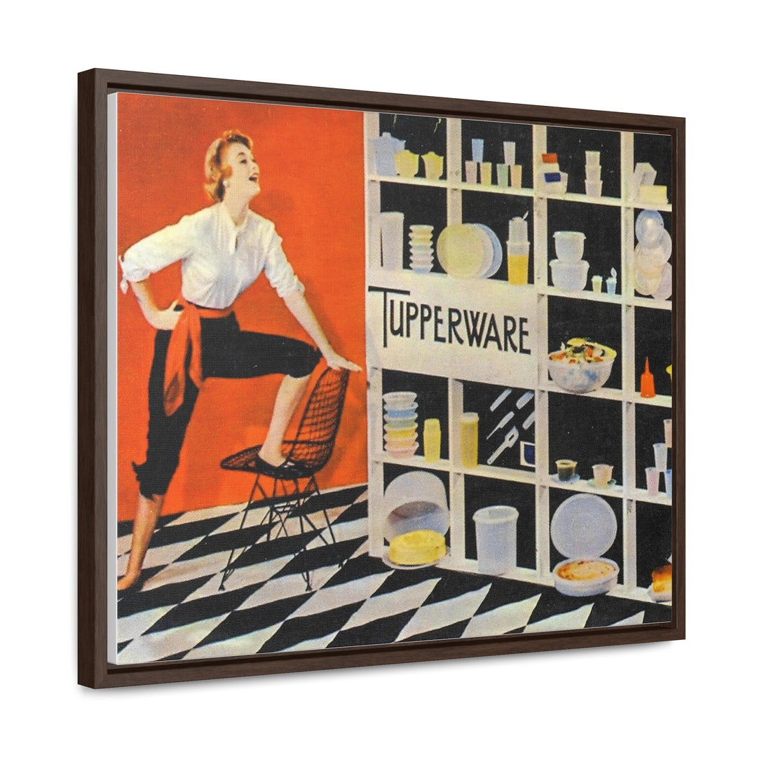 Retro Tupperware Canvas Print - A 1950s Vintage Advertisement Collector ...