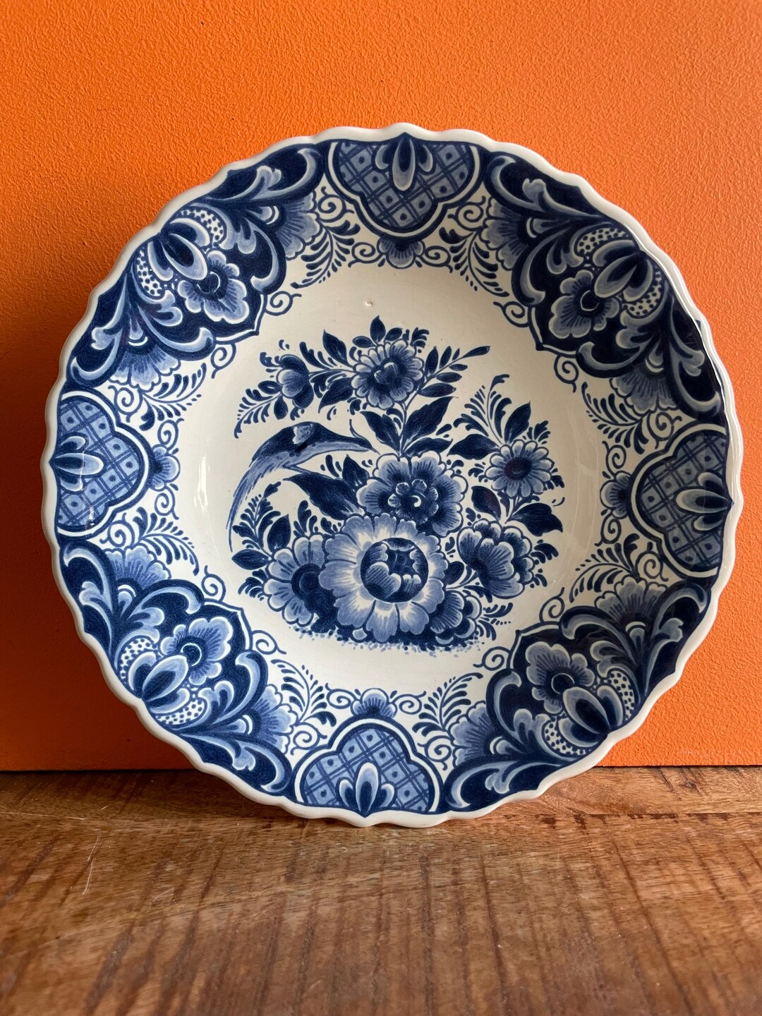 1950s Netherland Holland Porcelain Flo Blue Plates Netherlands Gifts ...