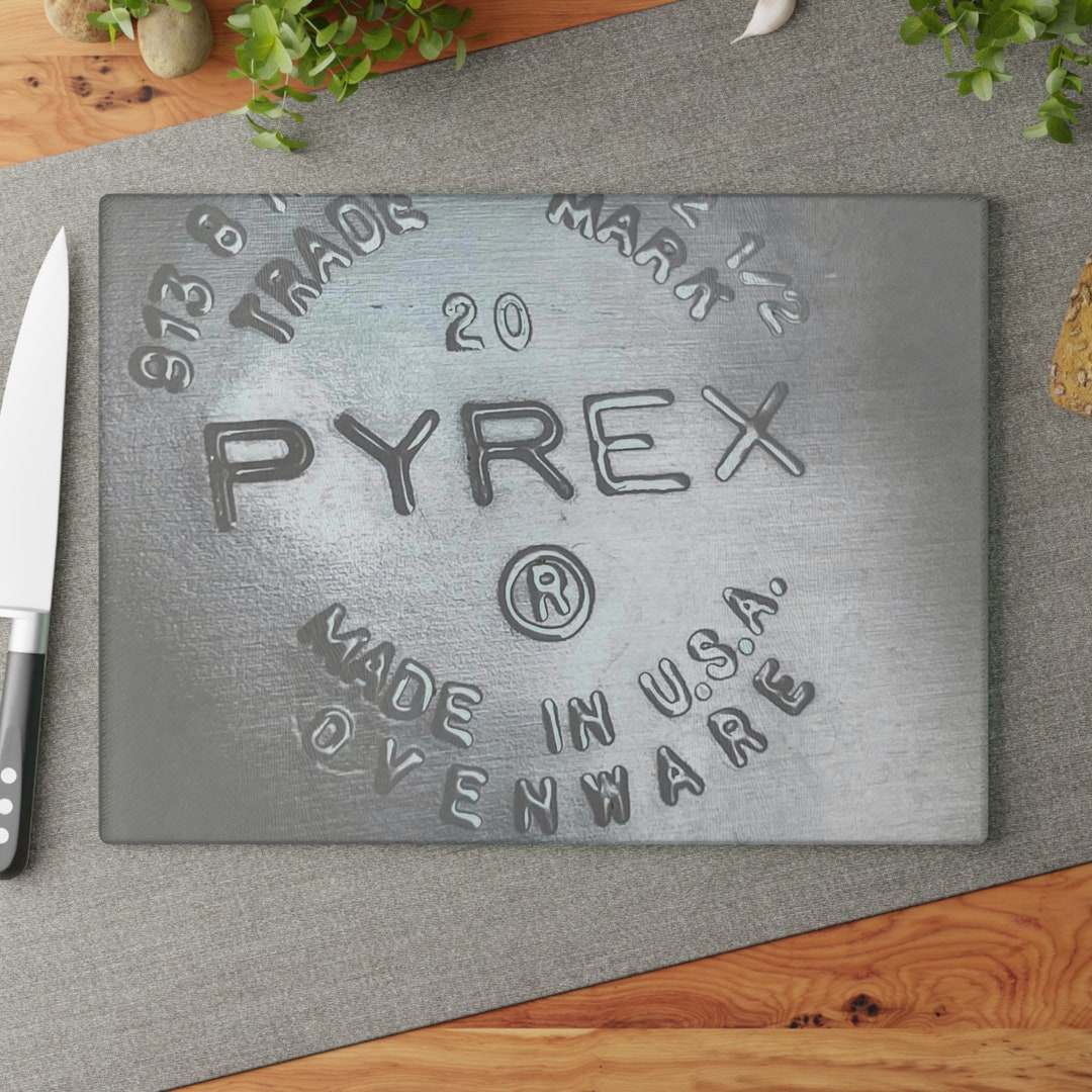 Pyrex Rare Vintage Pyrex Inspired Glass Cutting Board Pyrex Gift - Etsy