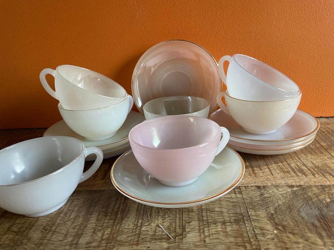 Arcopal Harlequin Lot Arcopal Tea Cup - Arcopal Tea Set - 13x Arcopal ...