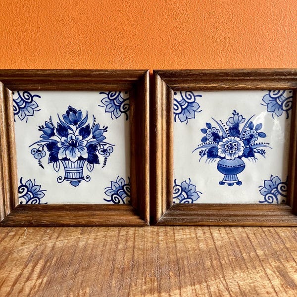 2 by 2 Delft Tiles - Etsy