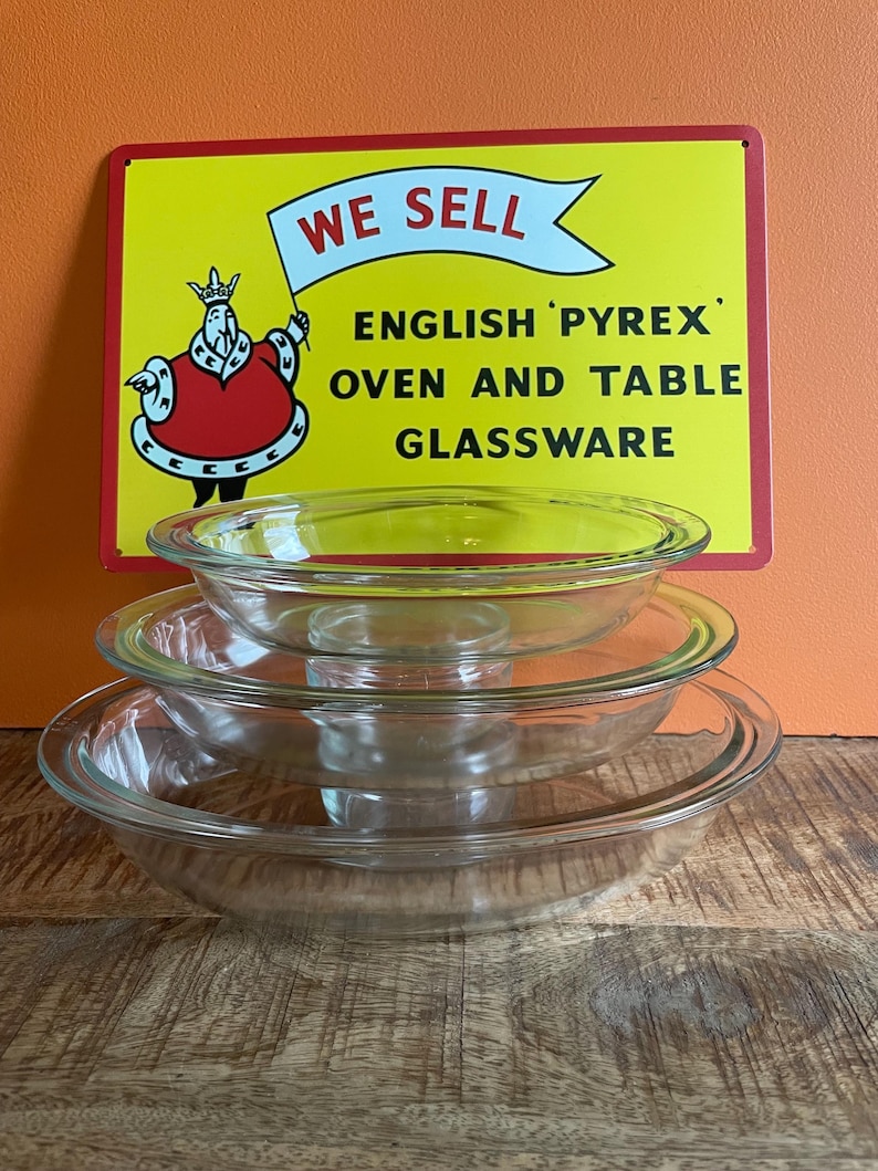 Rare 1960s JAJ Pyrex England Nesting Oval Pie Dish Set – 3-piece - Etsy
