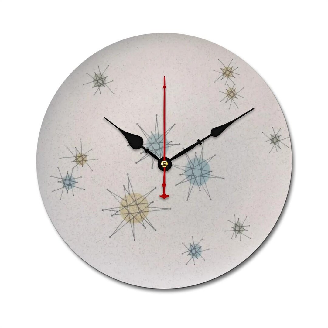 Franciscan Atomic Starburst Inspired Wall Clock – Atomic Starburst Wall ...