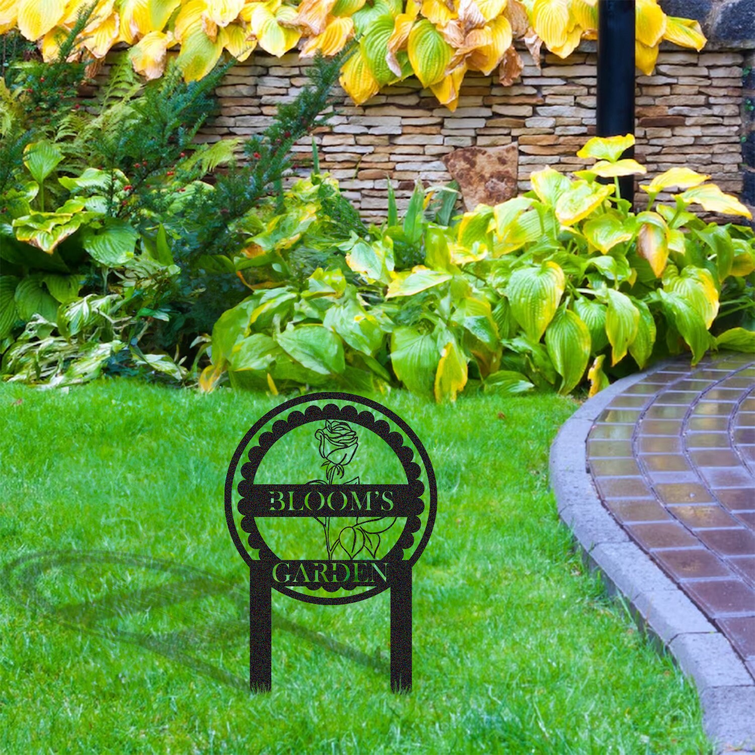 Personalized Metal Garden Sign Stake Custom Garden Decor - Etsy