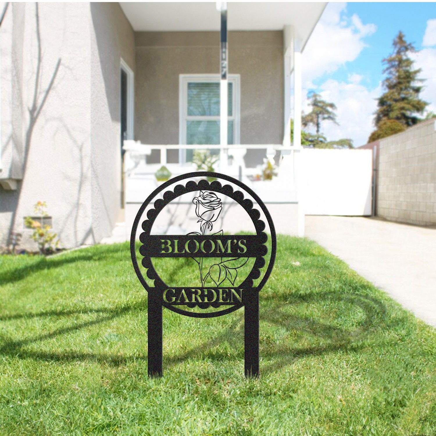 Personalized Metal Garden Sign Stake Custom Garden Decor - Etsy