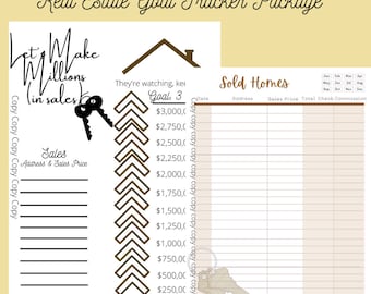 Realtor, Real Estate Agent Sold Homes Tracker, Income and Commission ...