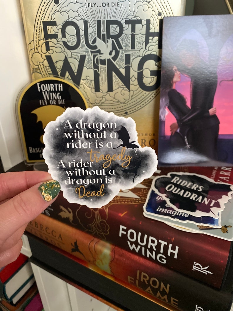 A Dragon Without a Rider is a Tragedy Fourth Wing Sticker - Etsy